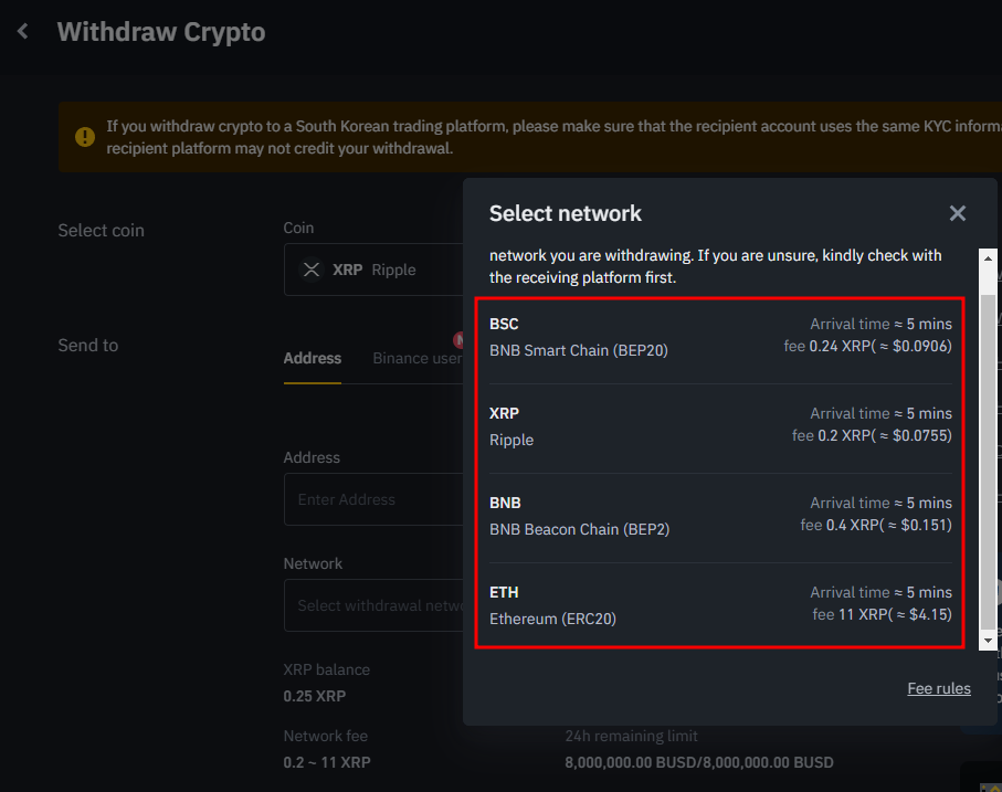 [Deposit, Withdraw] What is network? – COINRF HELP CENTER